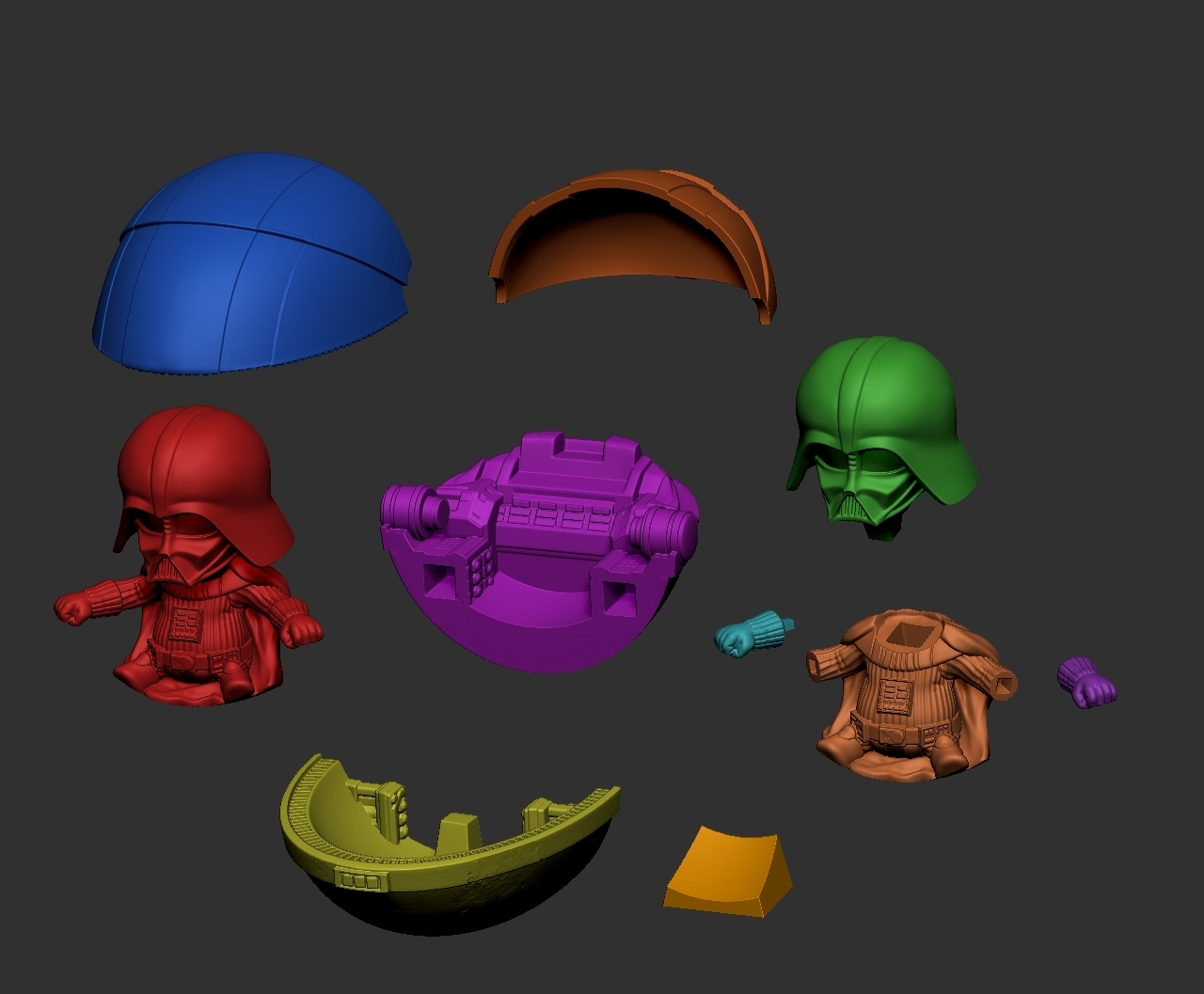 3D file Baby Vader - Fan Art・3D printable model to download・Cults