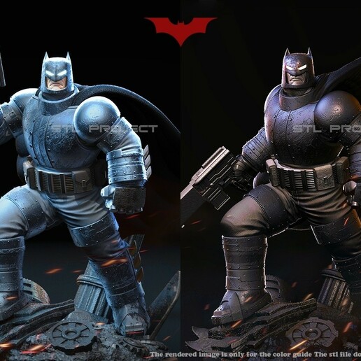 Download STL file Armored Batman - Fan Art • Template to 3D print ・ Cults