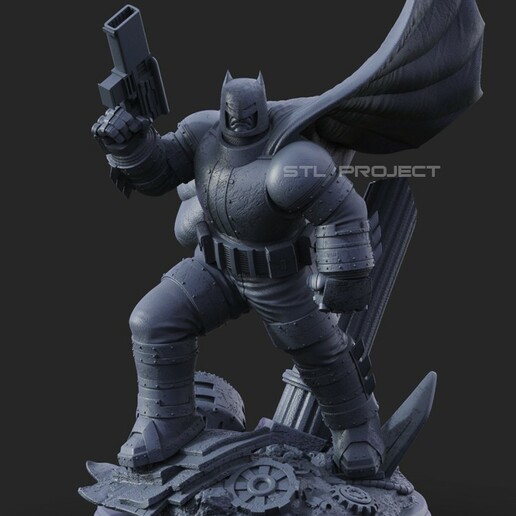 Download STL file Armored Batman - Fan Art • Template to 3D print ・ Cults