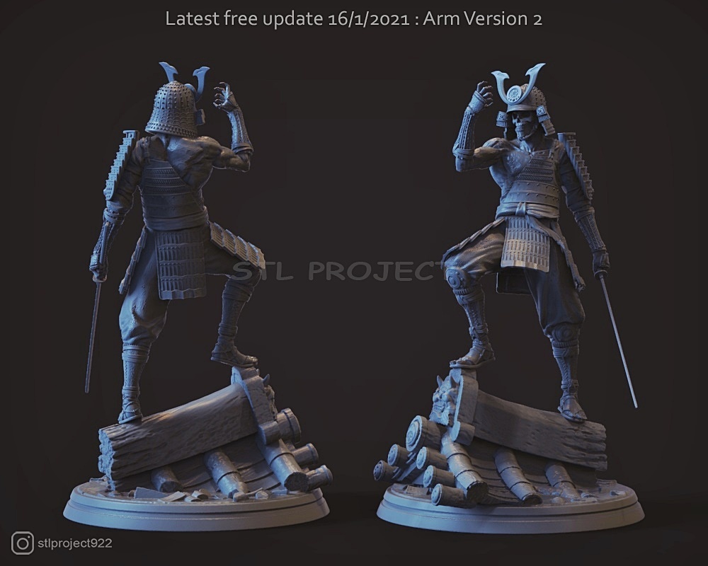 3D file Dead Samurai・3D print model to download・Cults