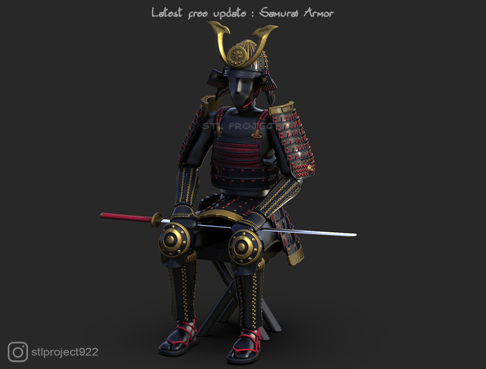 Archivo 3D Samurai muerto 🗡️・Plan imprimible en 3D para descargar・Cults