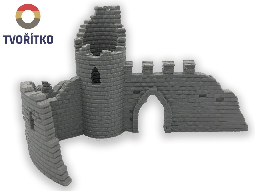 STL file Castle decoration for the aquarium or for modelers・3D print ...
