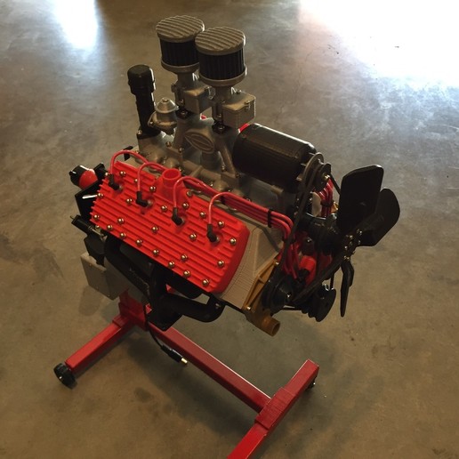 Download free 3D printer files Ford Flat Head V8 Working Model Engine ...