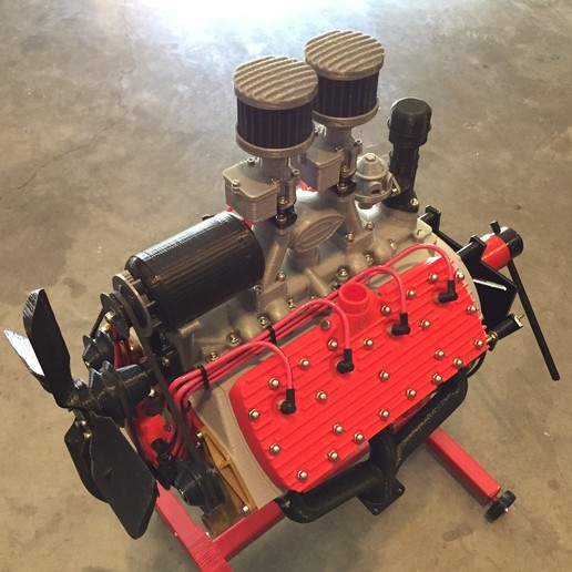 Download free 3D printer files Ford Flat Head V8 Working Model Engine ...