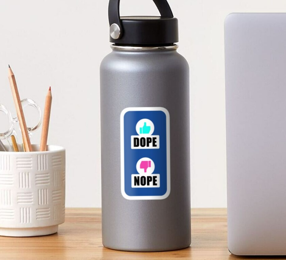 Free STL file DOPE or NOPE Fan Art Storage Sticker Box・3D printable ...