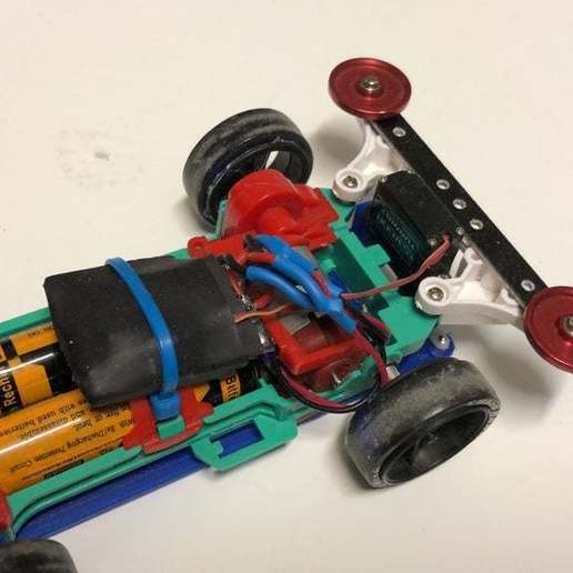 Download STL file Tamiya Mini 4wd rc STEERING AWD! • 3D printer object ...