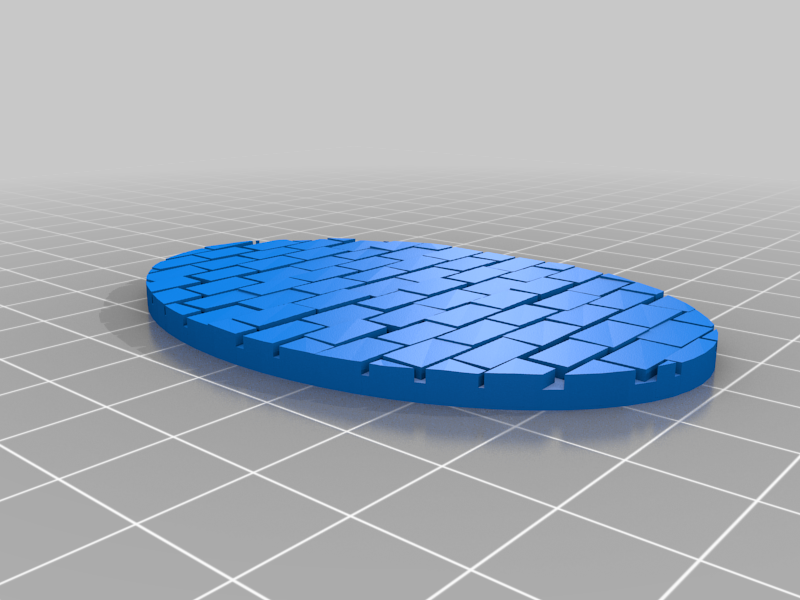 Free STL file 50mm *75mm Oval bases for wargames miniatures ⚔・3D ...