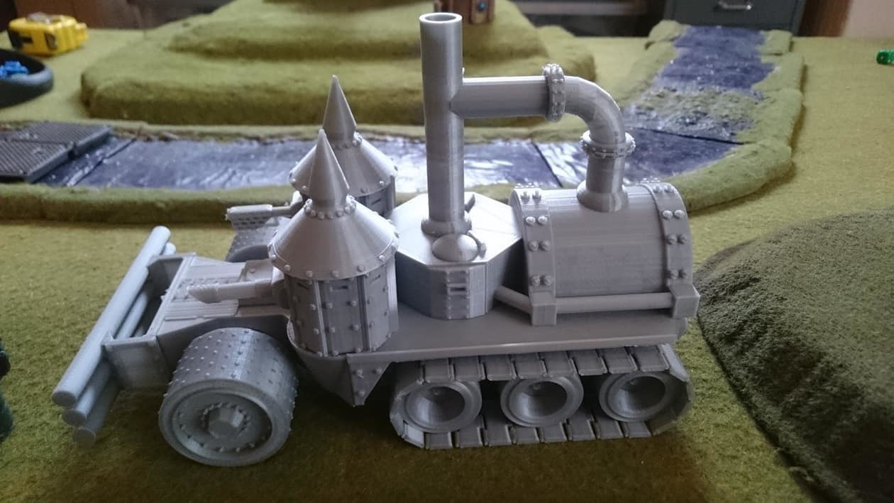 Free STL file Orc / Ork / steam-powered Halftrack 🪖・3D printable design ...