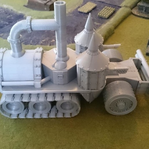 Download free STL file Orc / Ork / steam-powered Halftrack • Object to ...