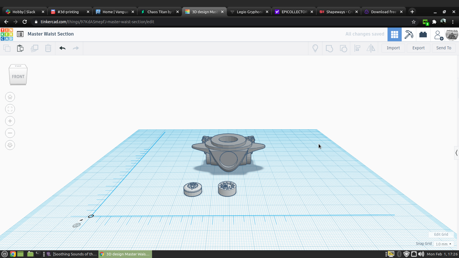 Free STL file Waist Section・3D printer design to download・Cults