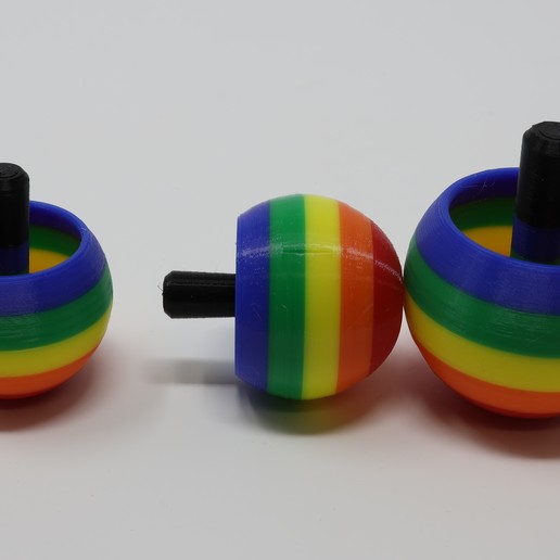 Download free 3D printer templates Rainbow Tippe Top ・ Cults