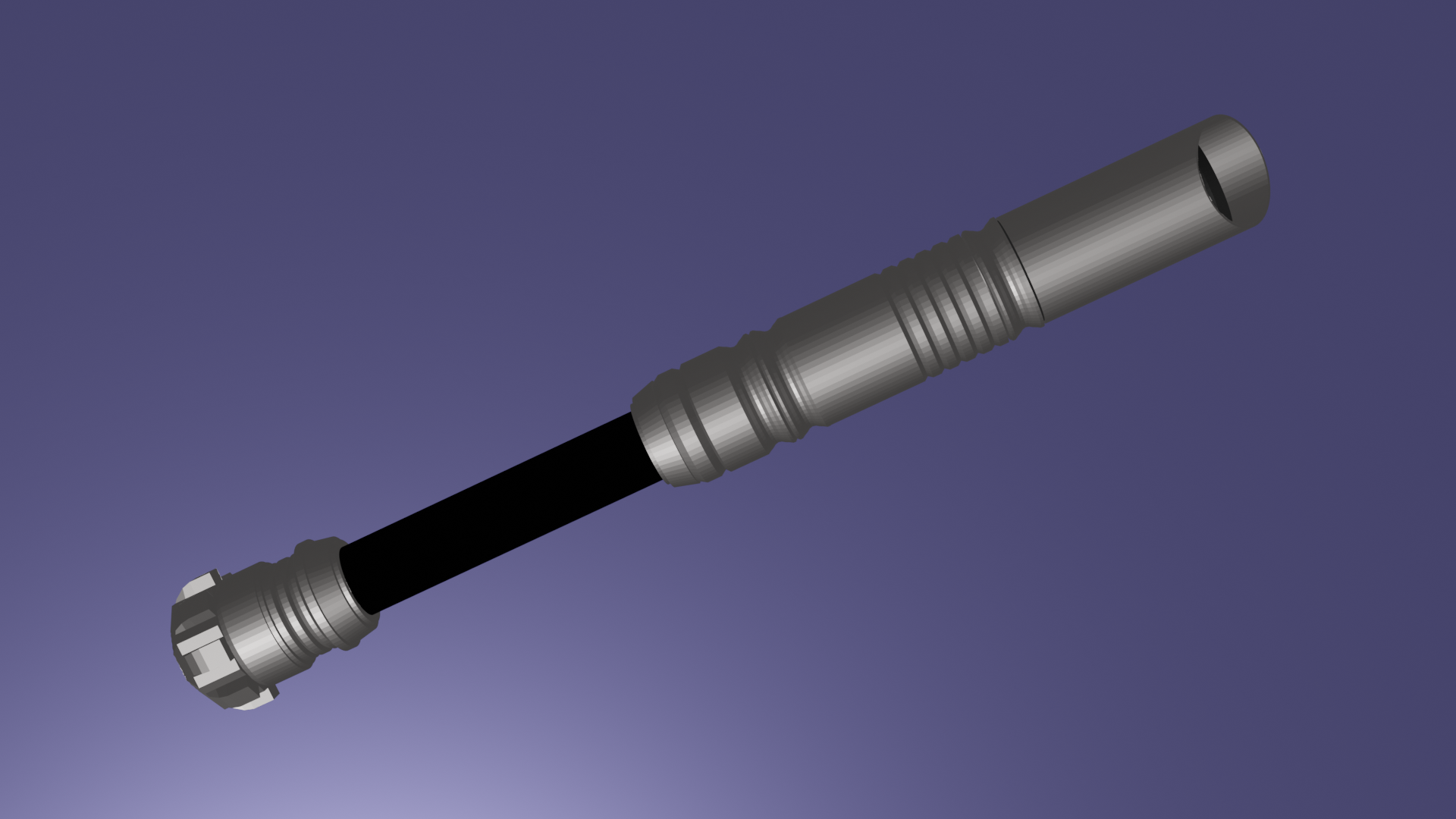 Free STL file Long hilt lightsaber with space for electronics・3D print ...