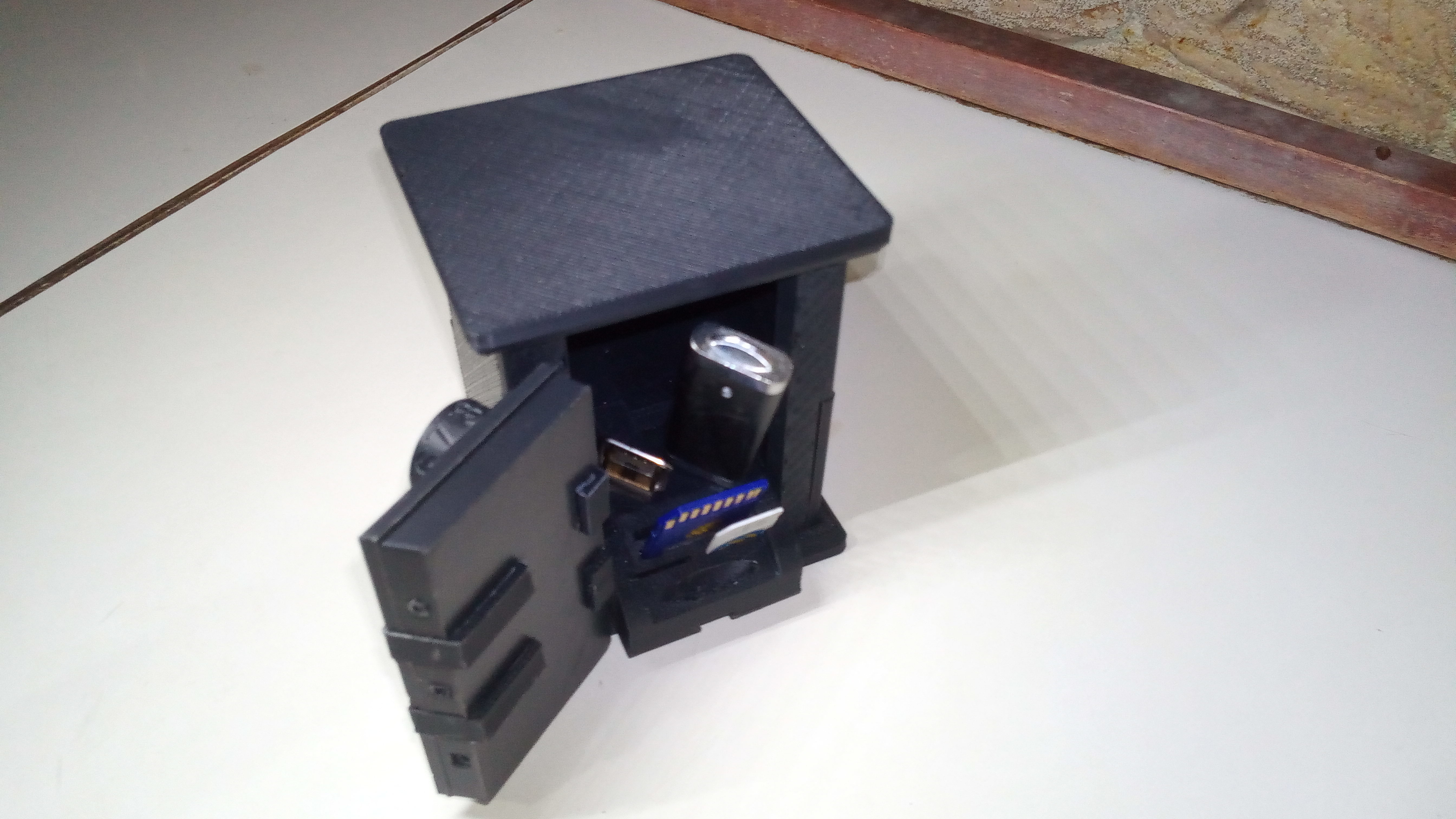 3D file Mechanical safe with coded lock. USB/SD-card holder・Model to ...