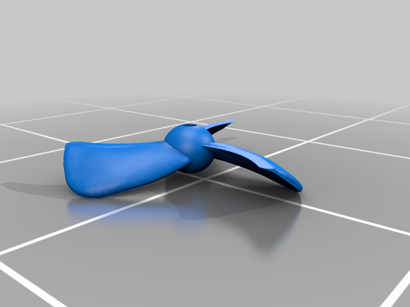 Free STL file Thickened fan with ball shape core and 0.7mm pin hole 🧷 ...