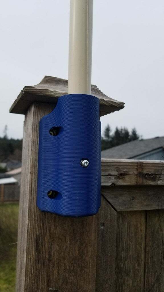 Free STL file Post/Pole Mount for Weather Station・3D printing model to ...