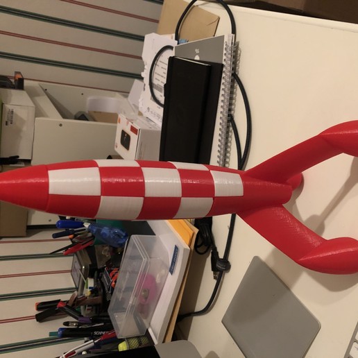 Impression 3D Fusée Tintin (Tintin Rocket) ・ Cults