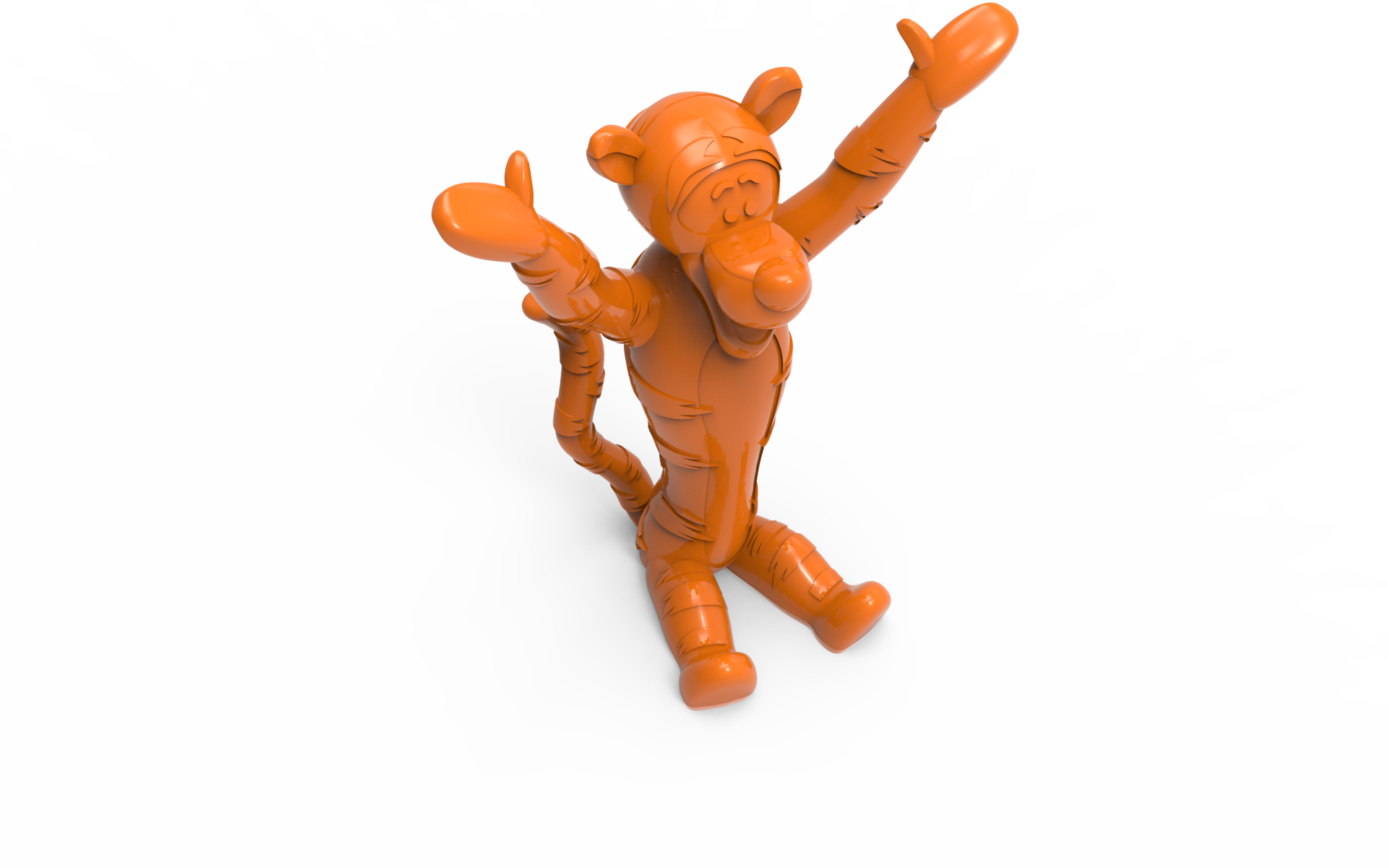 Free STL file Winnie the pooh - Tigger 👽・3D print model to download・Cults