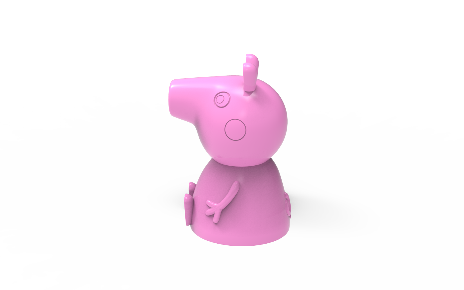 Free STL file Peppa the pig・3D print object to download・Cults