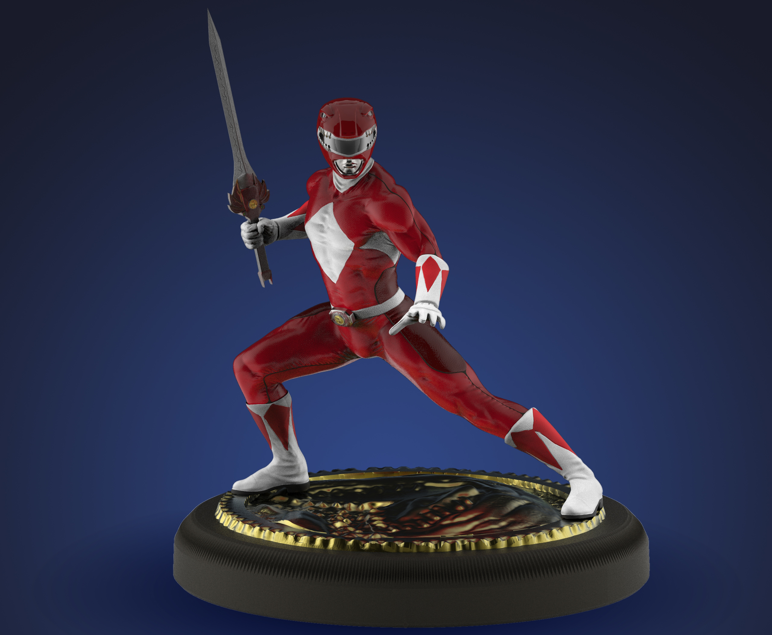 STL file Power Ranger Red・3D printable design to download・Cults