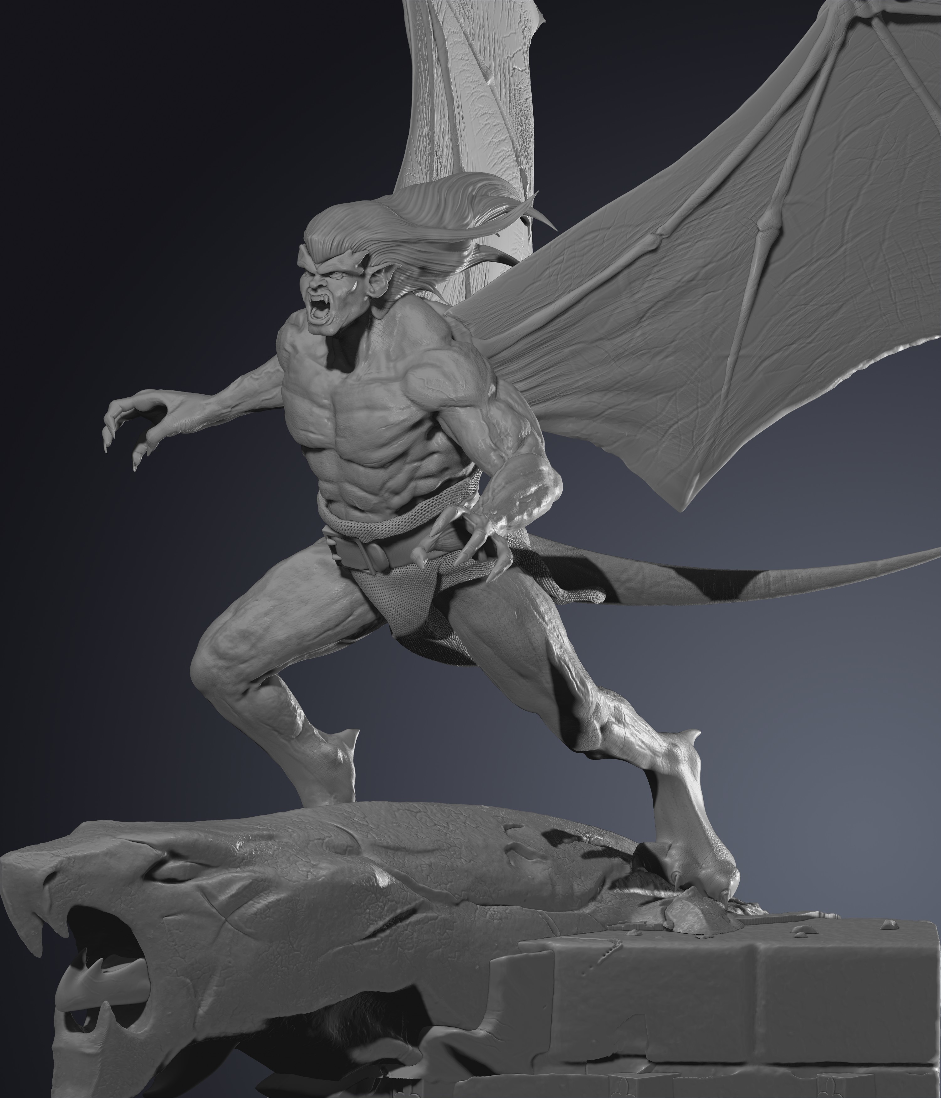 STL file Goliath from Gargoyles・3D printing model to download・Cults