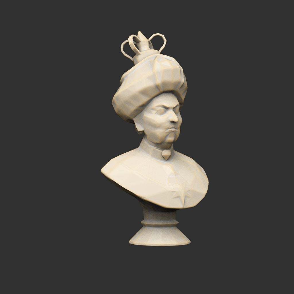 Free STL file Small Bust Statue King & Queen・3D printable object to ...