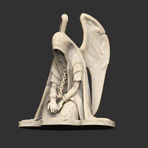 Descargar archivo STL gratis Escultura de la estatua de un ángel ...