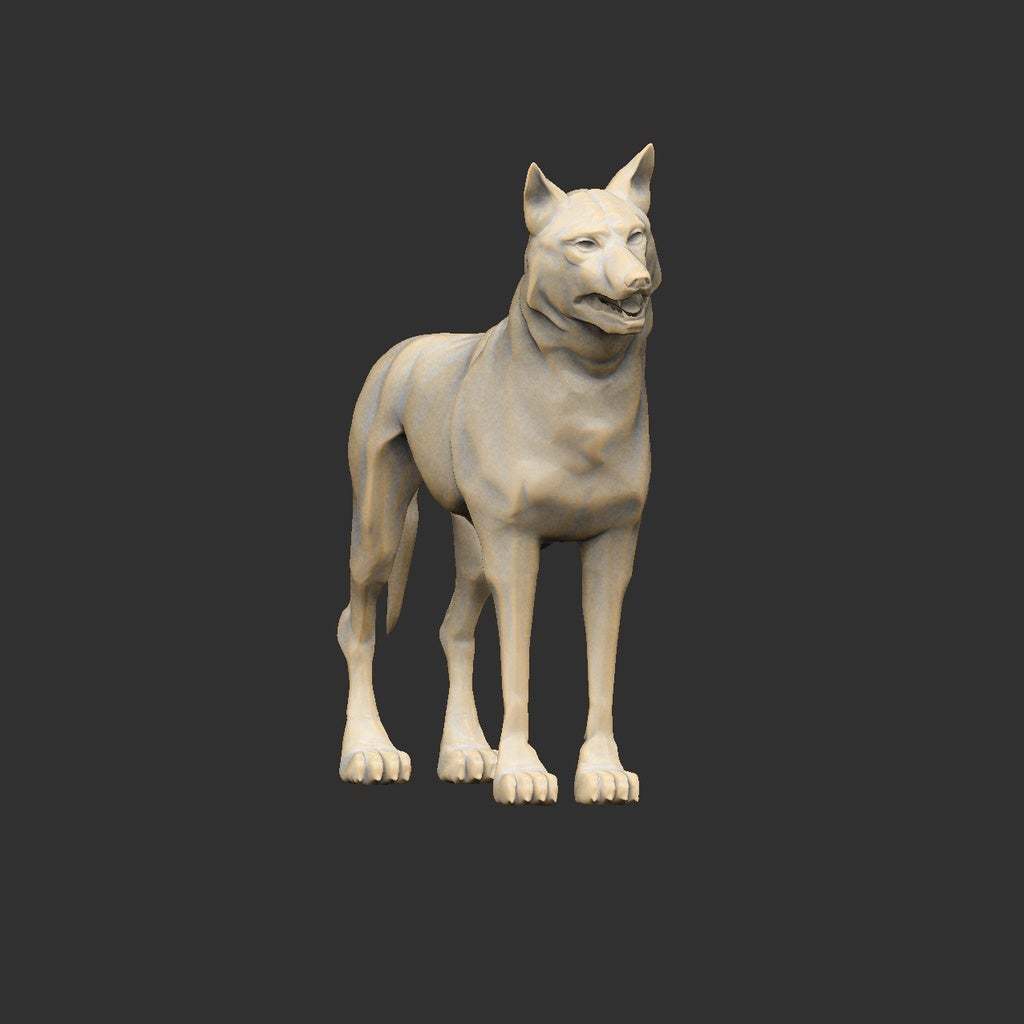 Free STL file Wolf Standing 🐺・3D printing template to download・Cults