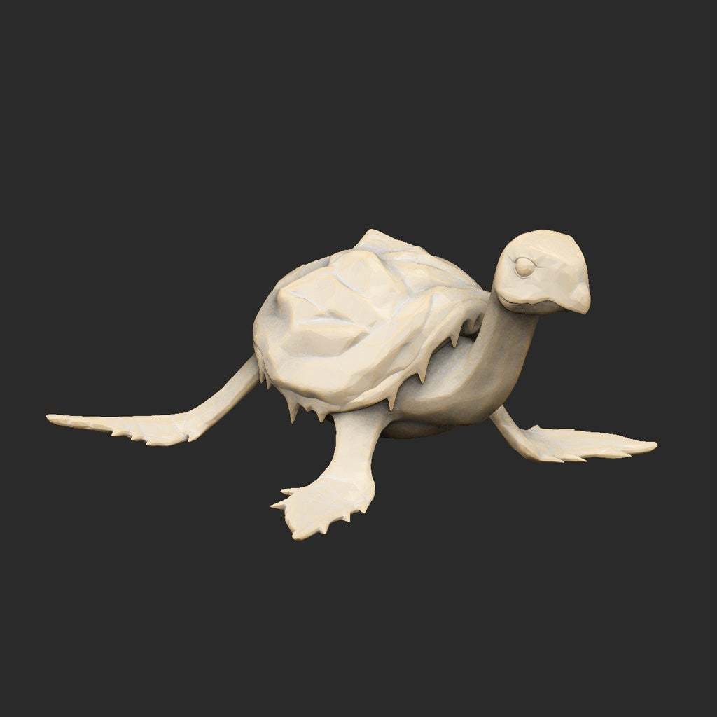 Free STL file Fantasy Turtle x2 Mother Kid・3D print object to download ...