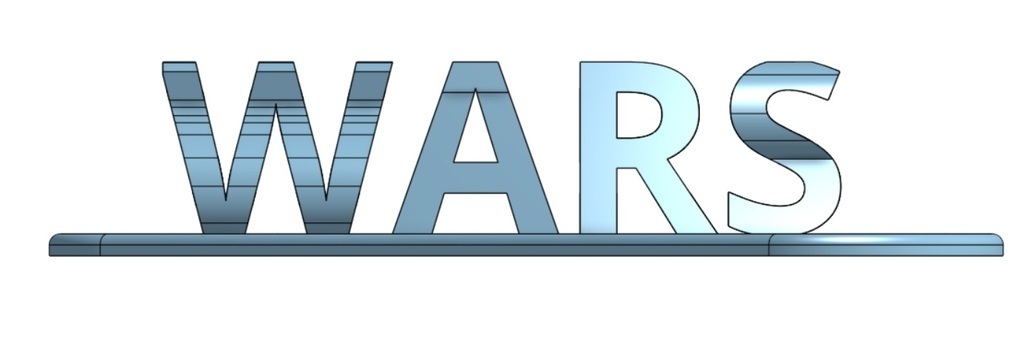 Free 3D file Star Wars text・3D print model to download・Cults