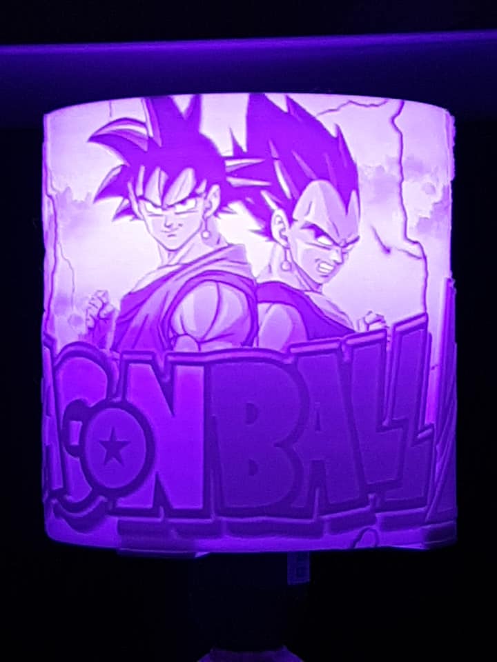 Free STL file Cylindrical litho shade dbz 1・Object to download and to ...