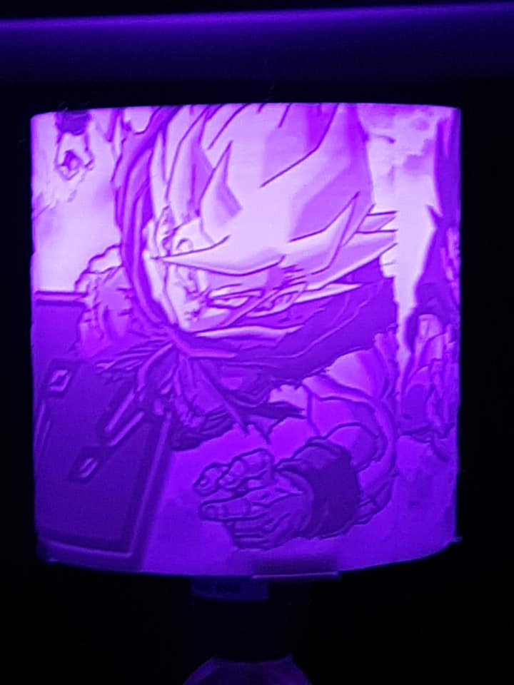 Free STL file Cylindrical litho shade dbz 1・Object to download and to ...