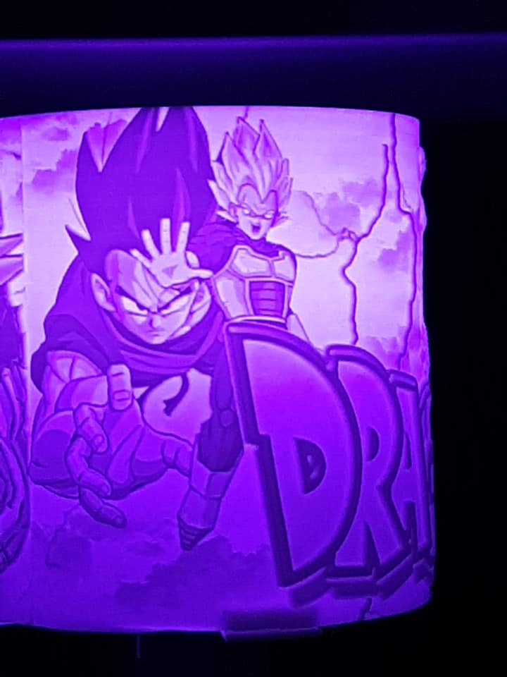 Free STL file Cylindrical litho shade dbz 1・Object to download and to ...