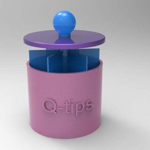 Download free STL file qtip holder round • 3D print model ・ Cults