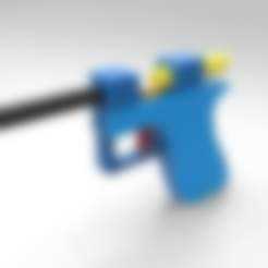 Download free OBJ file prop gun open bolt design • 3D printable design ...