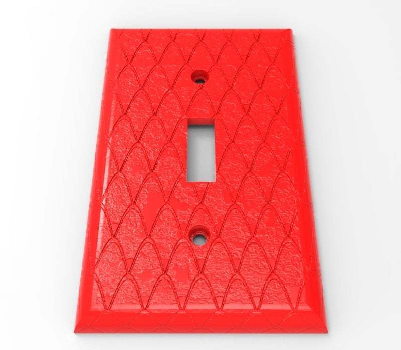 Free STL file scale light switch plate 🏠・3D printing template to ...