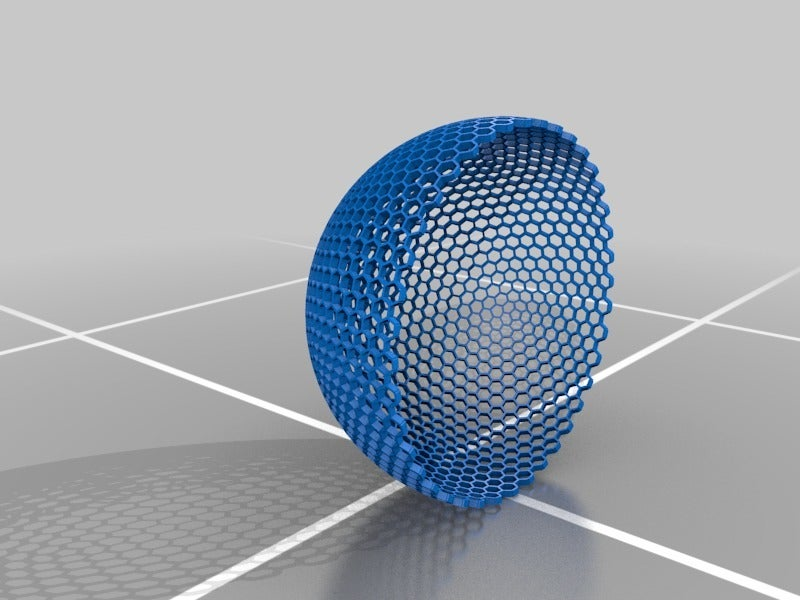 Free STL file hex dome・3D printing design to download・Cults