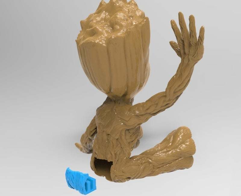 Free STL file baby groot led light 👶・3D printable object to download・Cults