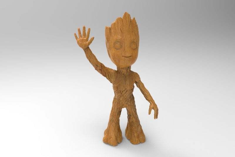 Free OBJ file baby groot standing 👶・3D printing idea to download・Cults