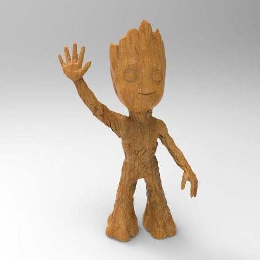 Download free OBJ file baby groot standing • Design to 3D print ・ Cults