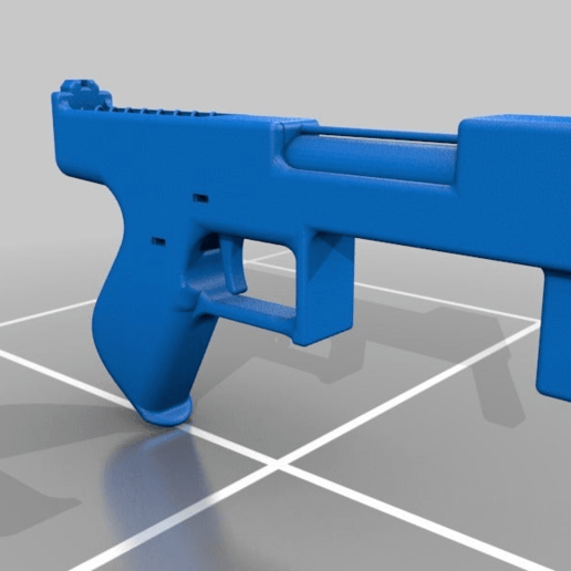 Download free OBJ file prop gun - blowback • 3D printing object ・ Cults