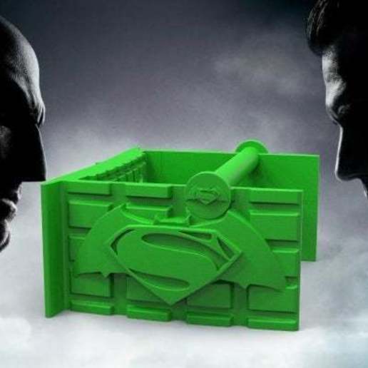 Download free STL file kryptonite batman vs superman toilet paper ...