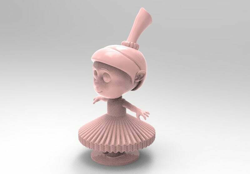 Бесплатный STL файл agnes in tutu・Модель 3D-принтера для скачивания・Cults