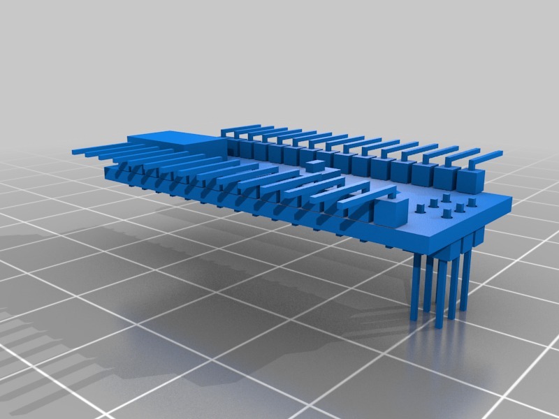 Fichier 3D gratuit Arduino Nano - Broches latérales ci-dessus et ...