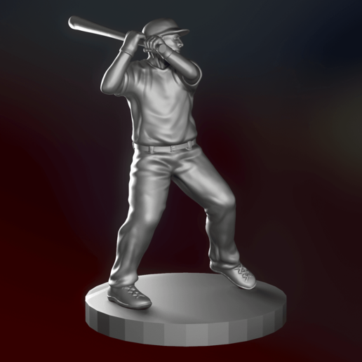 Download STL file baseball player model 3D • Object to 3D print ・ Cults