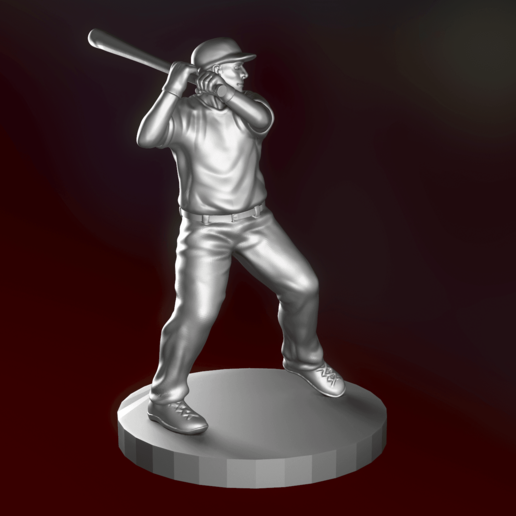 Download STL file baseball player model 3D • Object to 3D print ・ Cults