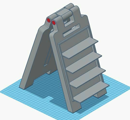Free STL file Warning Sign Shelf・3D printing idea to download・Cults