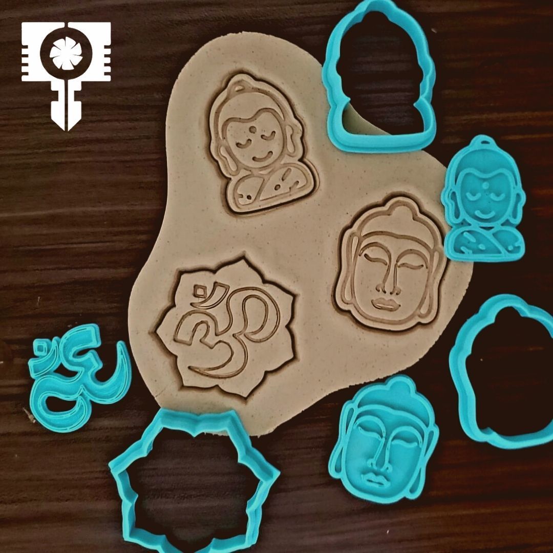 STL file NAMASTE COOKIE CUTTER BUDA・3D printable model to download・Cults