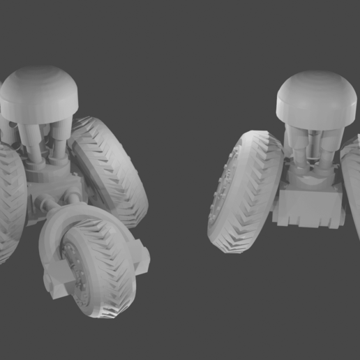 Download STL file Bionic Legs Pack 2 (Tracks/Tyres) • 3D printer ...