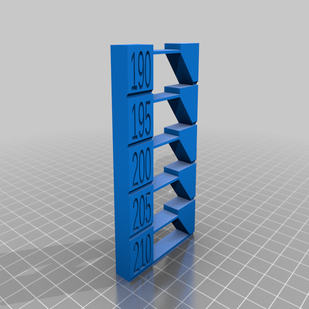Free 3D file Temp Tower 210 - 190・3D printing idea to download・Cults