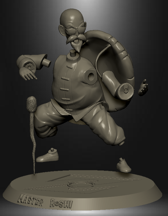 STL file Dragon Ball - Master Roshi・Model to download and 3D print・Cults